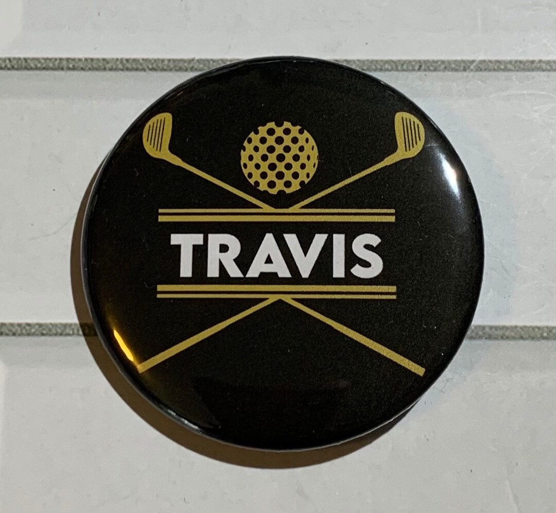 Personalized Golf Button, Golf Magnet, Sports Buttons, Golf Pins ...