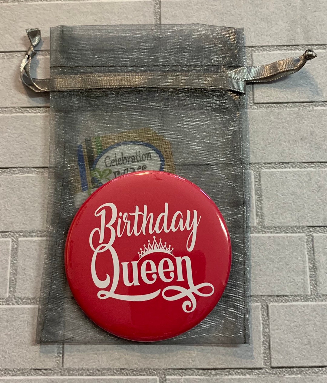 Birthday Queen Button, Birthday Buttons, Birthday Party Favors ...