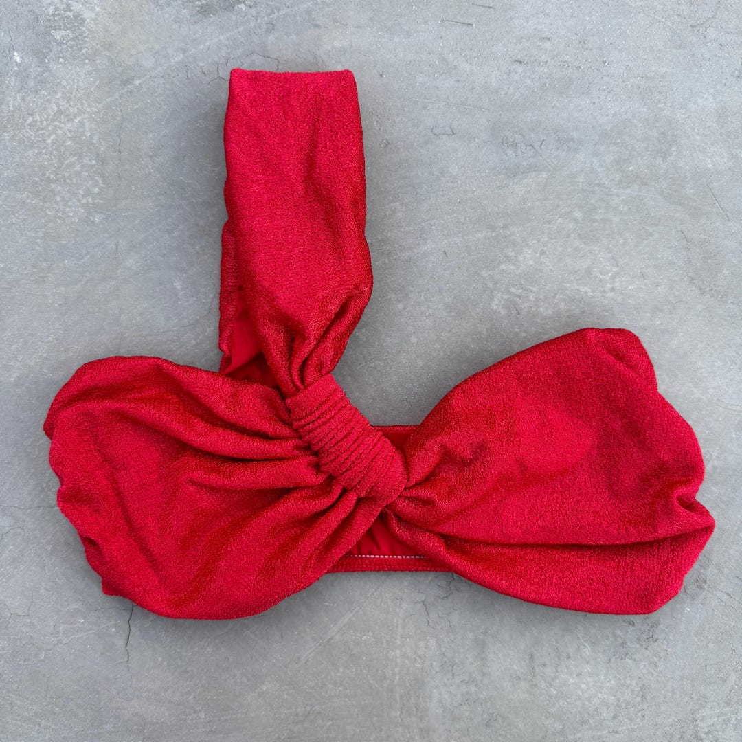 Fuego Del Mar Lux Textured Greek Bikini Top - Etsy