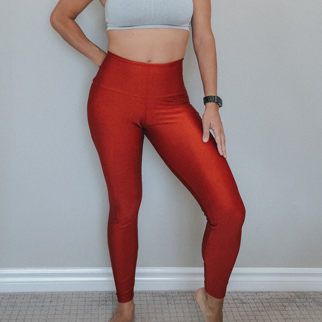 Copper Legging Pants Metallic Yoga Every Kind of Fitness - Etsy