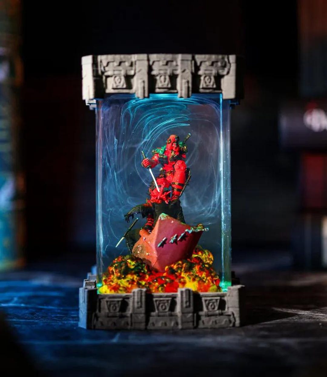 Deadpool Night Light, LED Scene Night Light for Desk, Gaming Room Decor ...