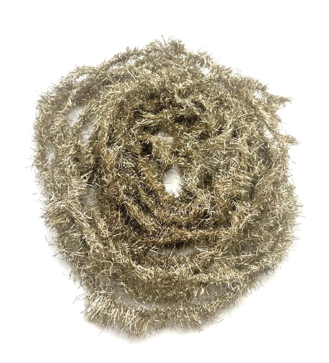 Antique German Gold Tinsel Garland Strand Over 18' Victorian Christmas ...
