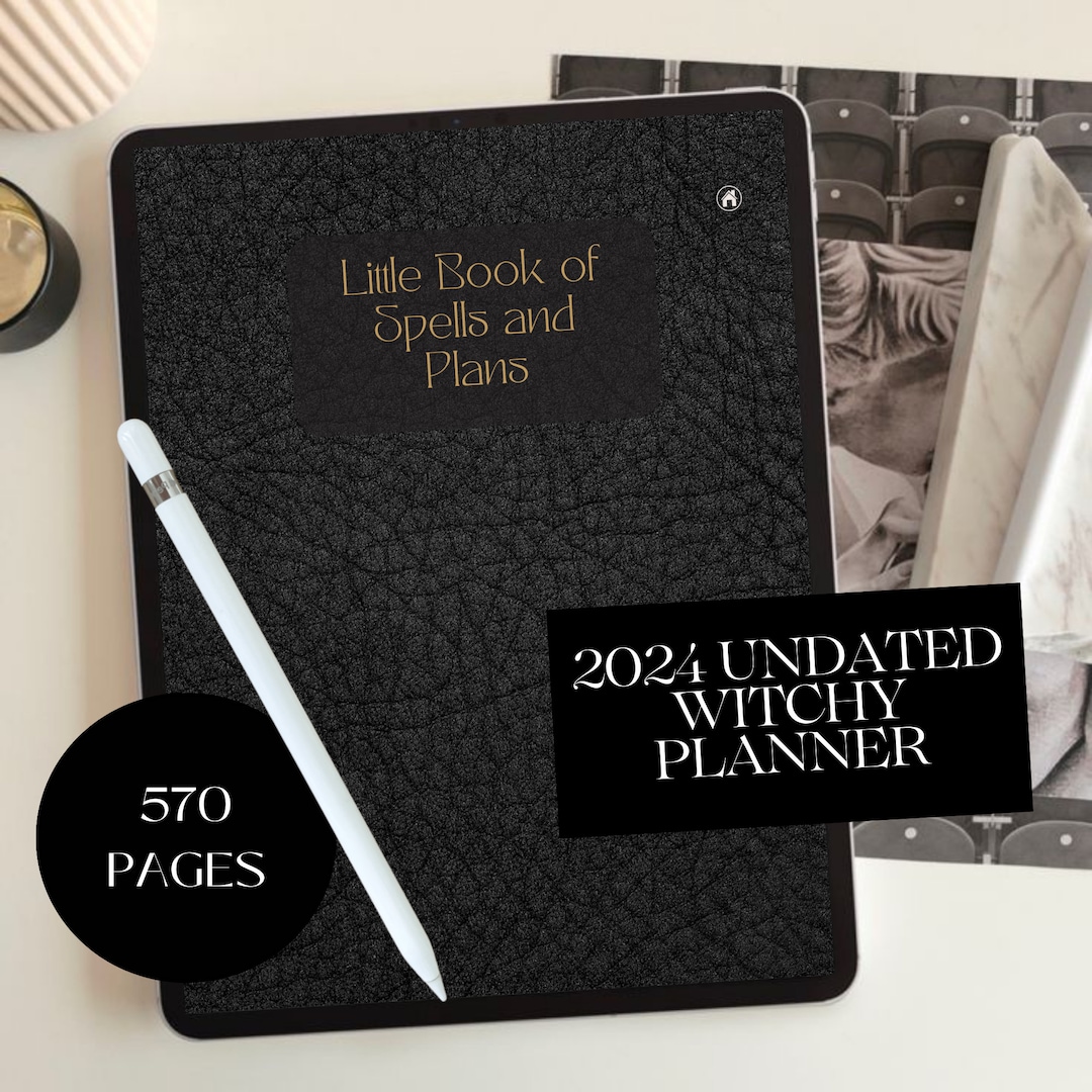 Undated Witchy Planner - 570 Pages of Magic: Yearly, Monthly, Weekly ...