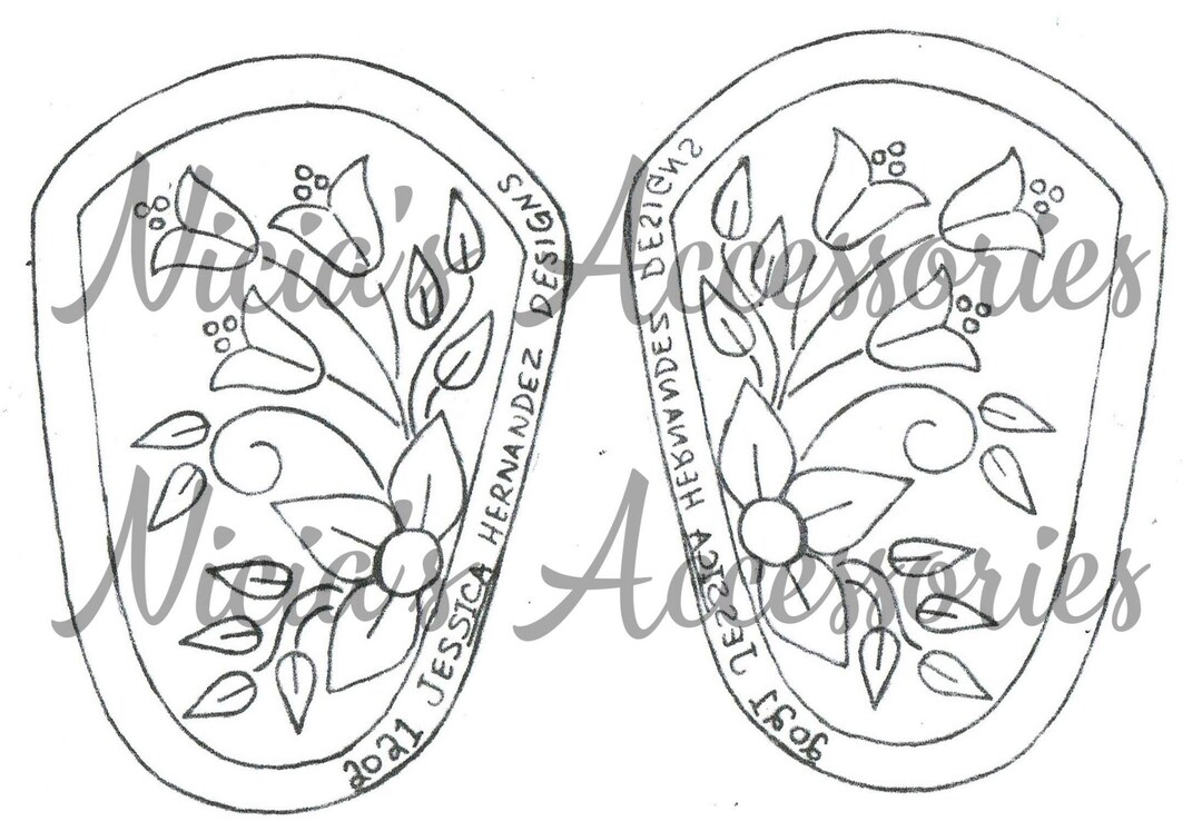 Raised Beadwork Pattern PDF - Womans Vamp 5 - Etsy