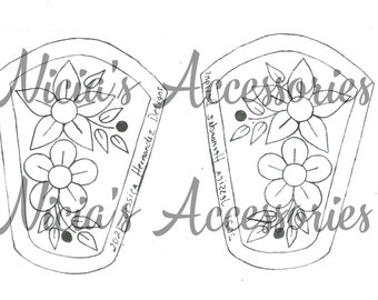 Raised Beadwork Pattern PDF Womans Vamp 5 | Etsy