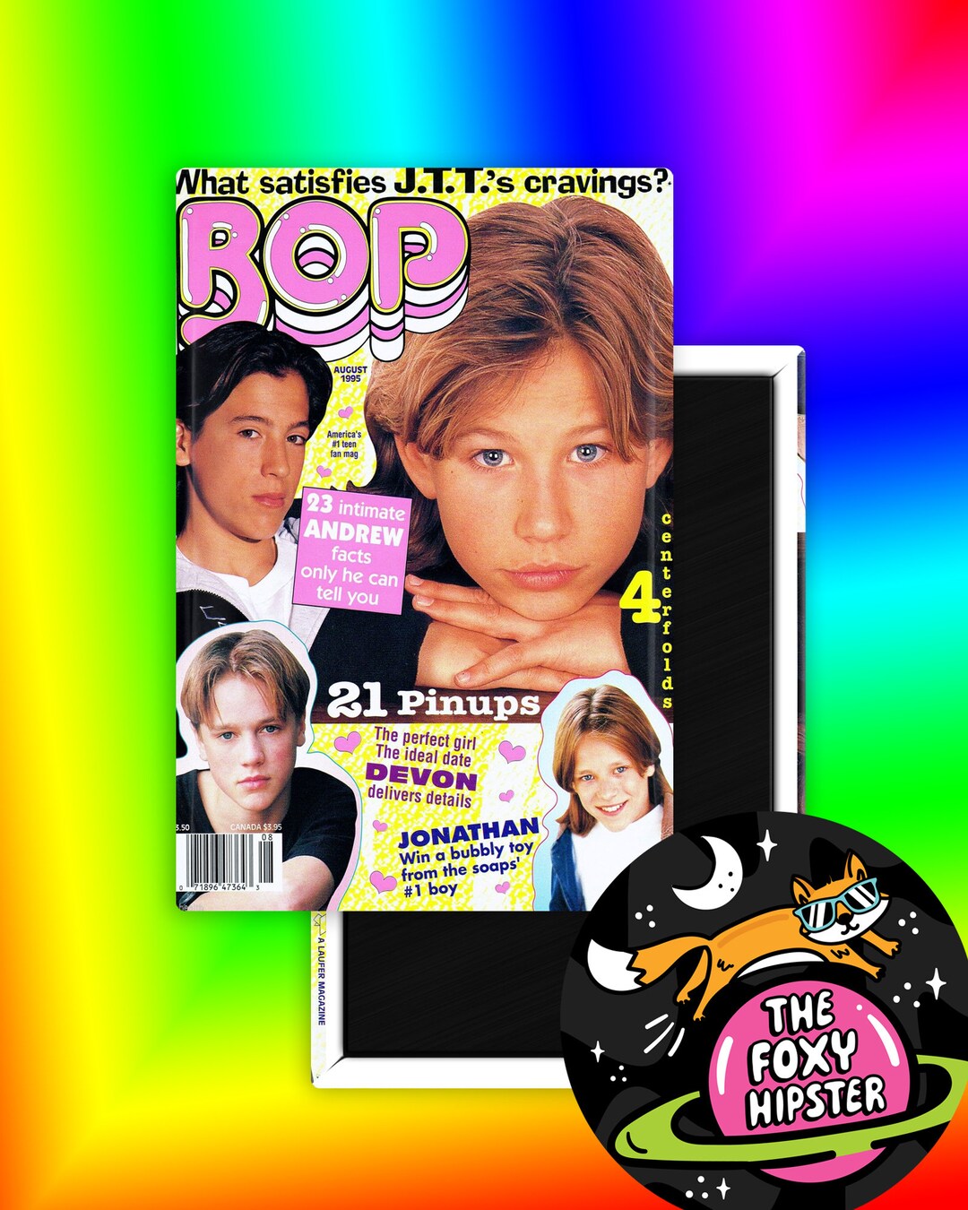 Bop 90's Magazine Nostalgic Refrigerator Magnet - Etsy