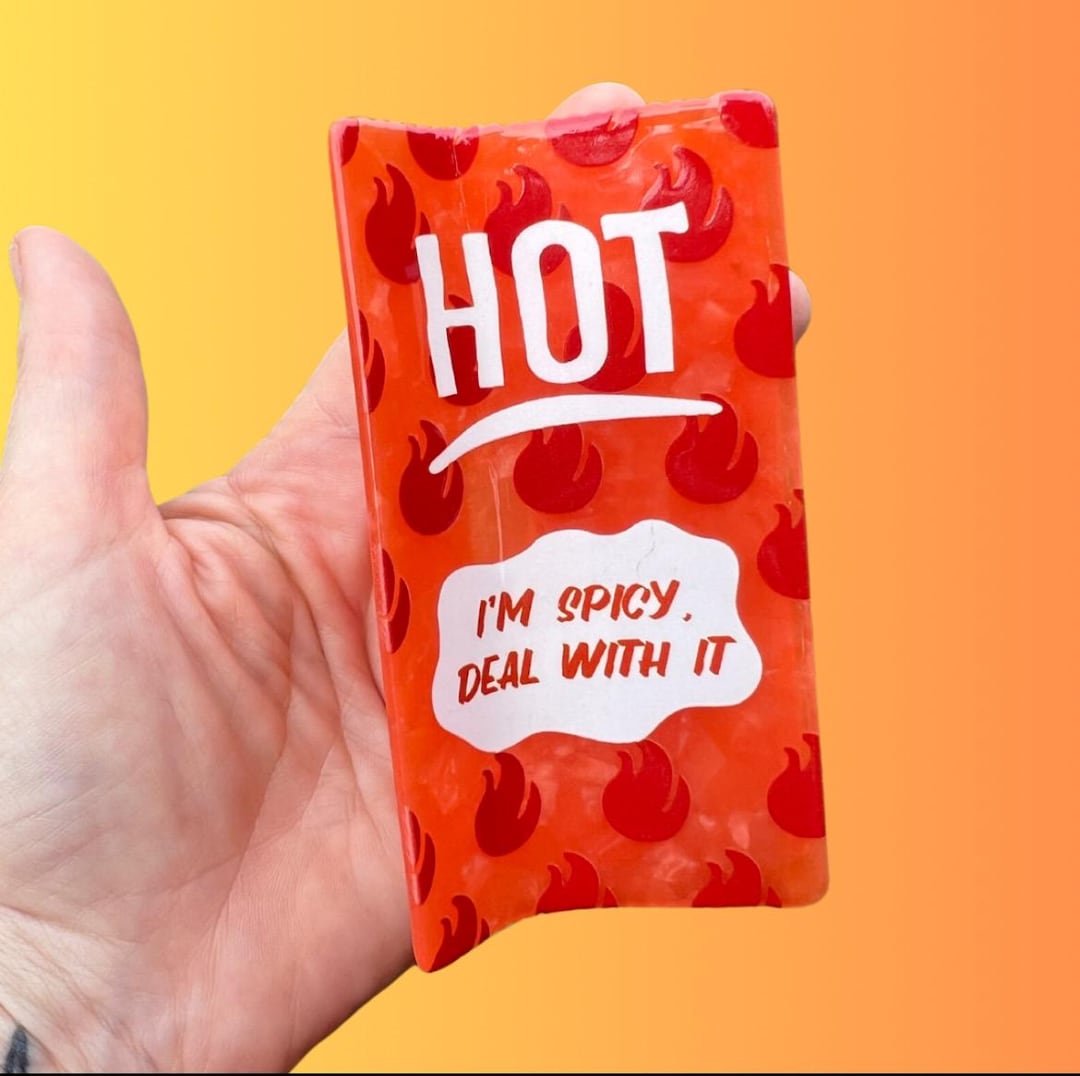 Hot Sauce 4 Inch Hair Claw Clip 90s Fast Food Claw | Acetate Hair Claw ...