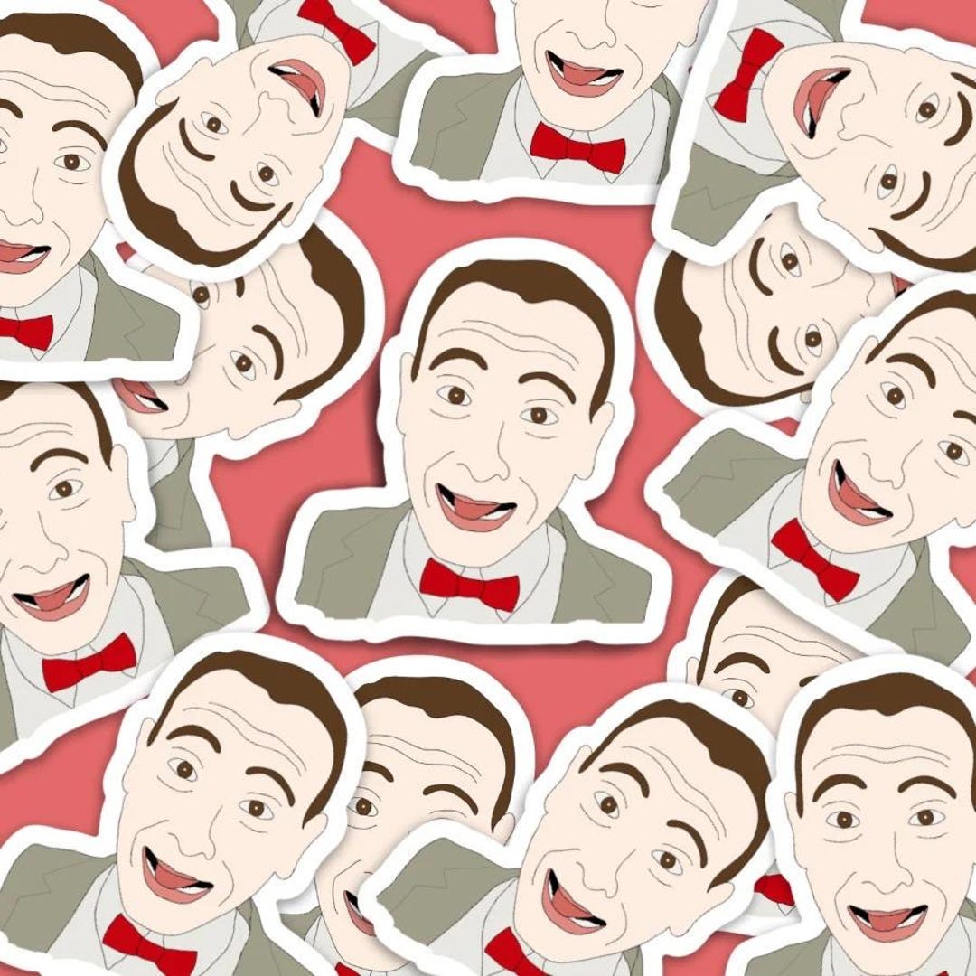 Pee Wee Herman Vinyl Sticker Funny Decal Nostalgic, Water Bottle ...