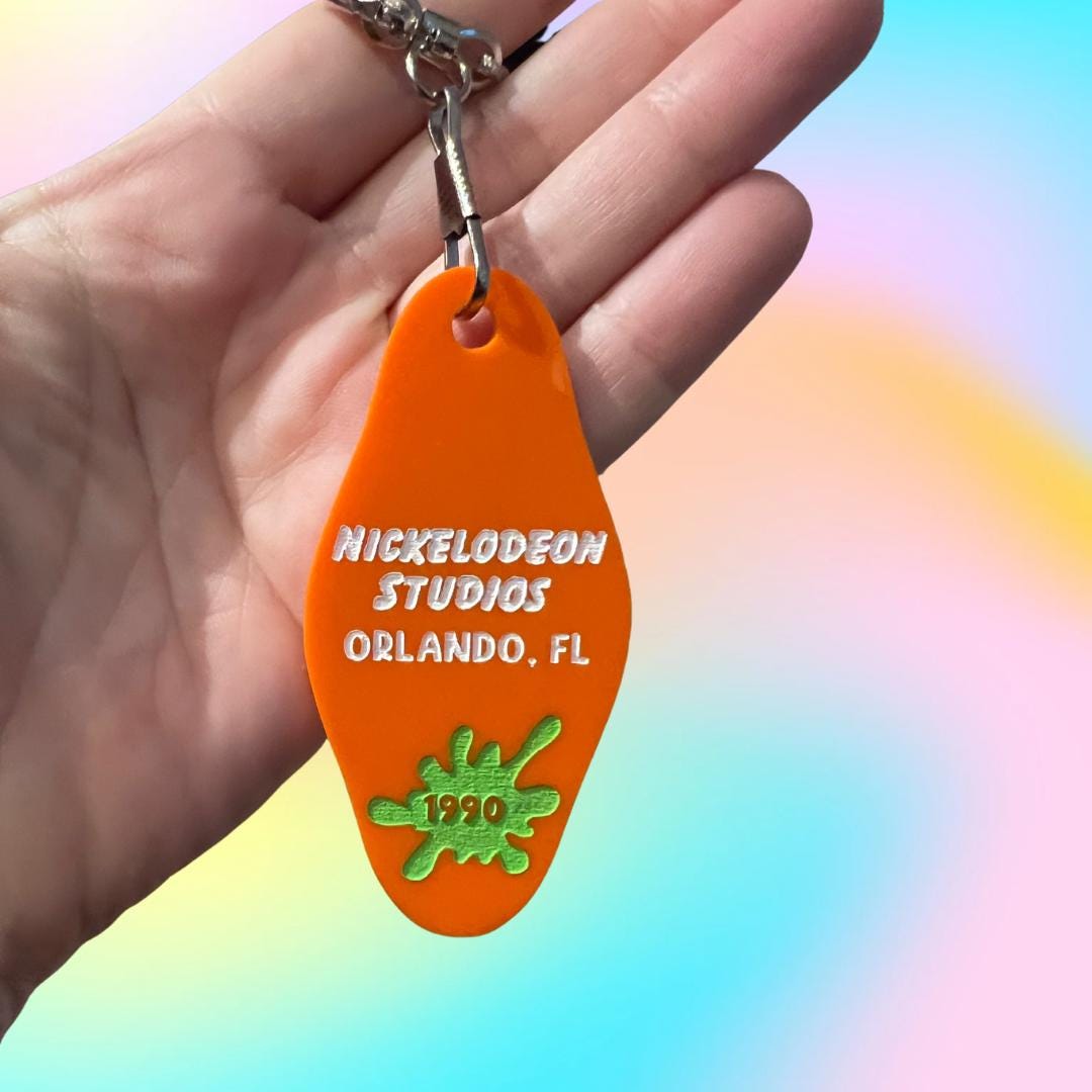 Nickelodeon Studios 90’s Tv Acrylic Motel Keychain - Etsy