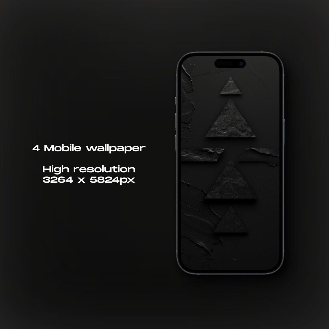 Triangles Wallpaper Pack, Anamorphic Art, Smartphone Screen Enhancer ...