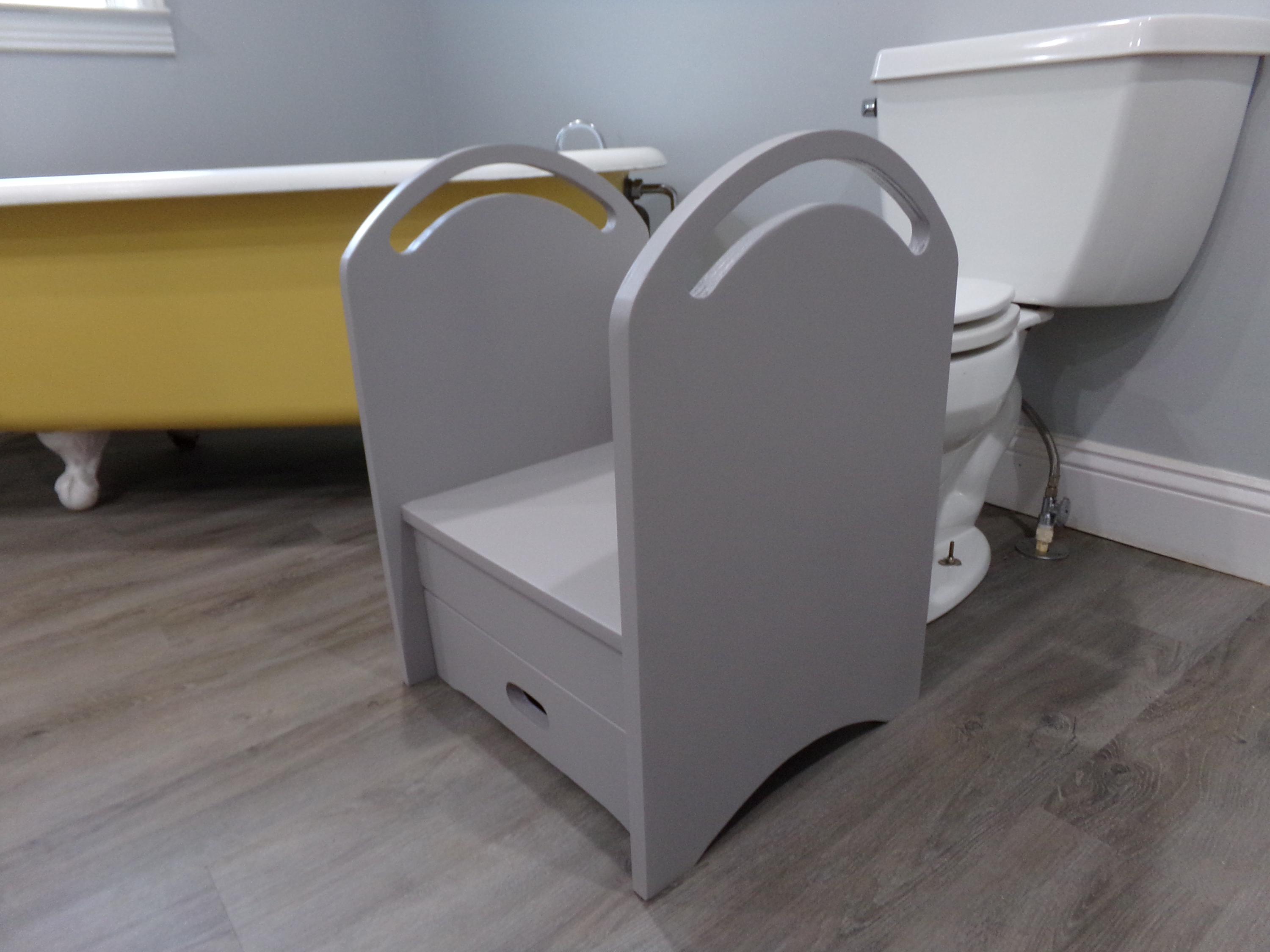 Potty Training Step Stool- Stone Gray - Etsy