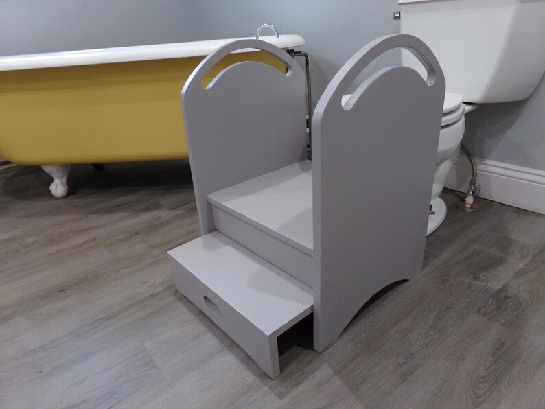 Potty Training Step Stool- Stone Gray - Etsy