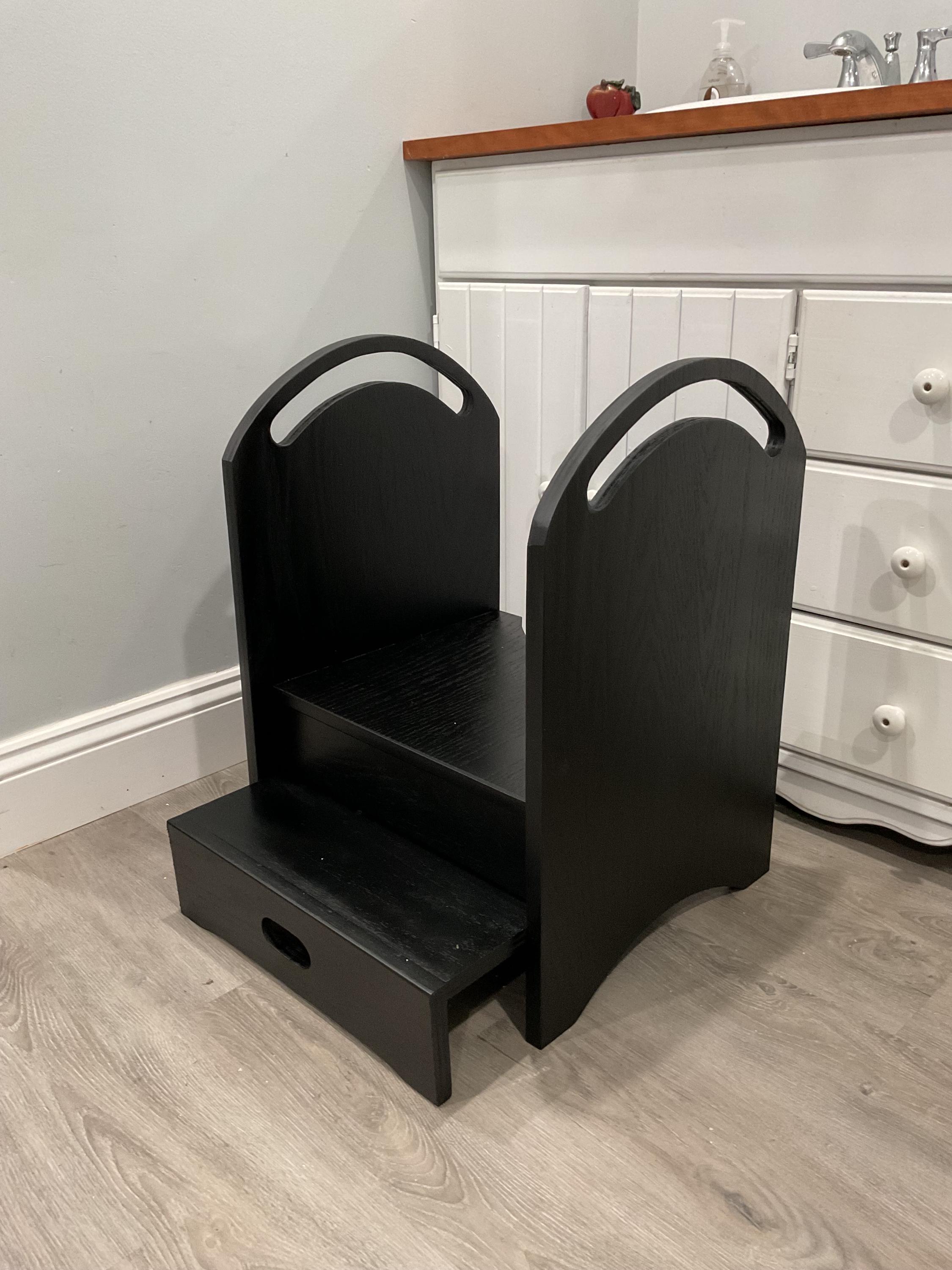 Potty Training Step Stool- Black - Etsy