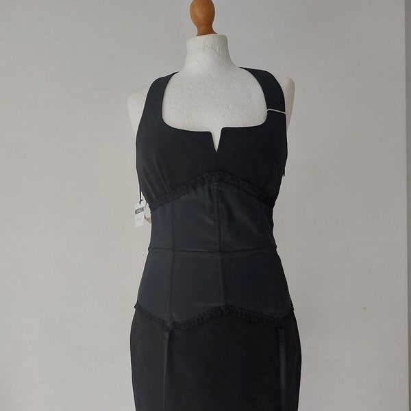 Black Halter Garter Dress - Etsy