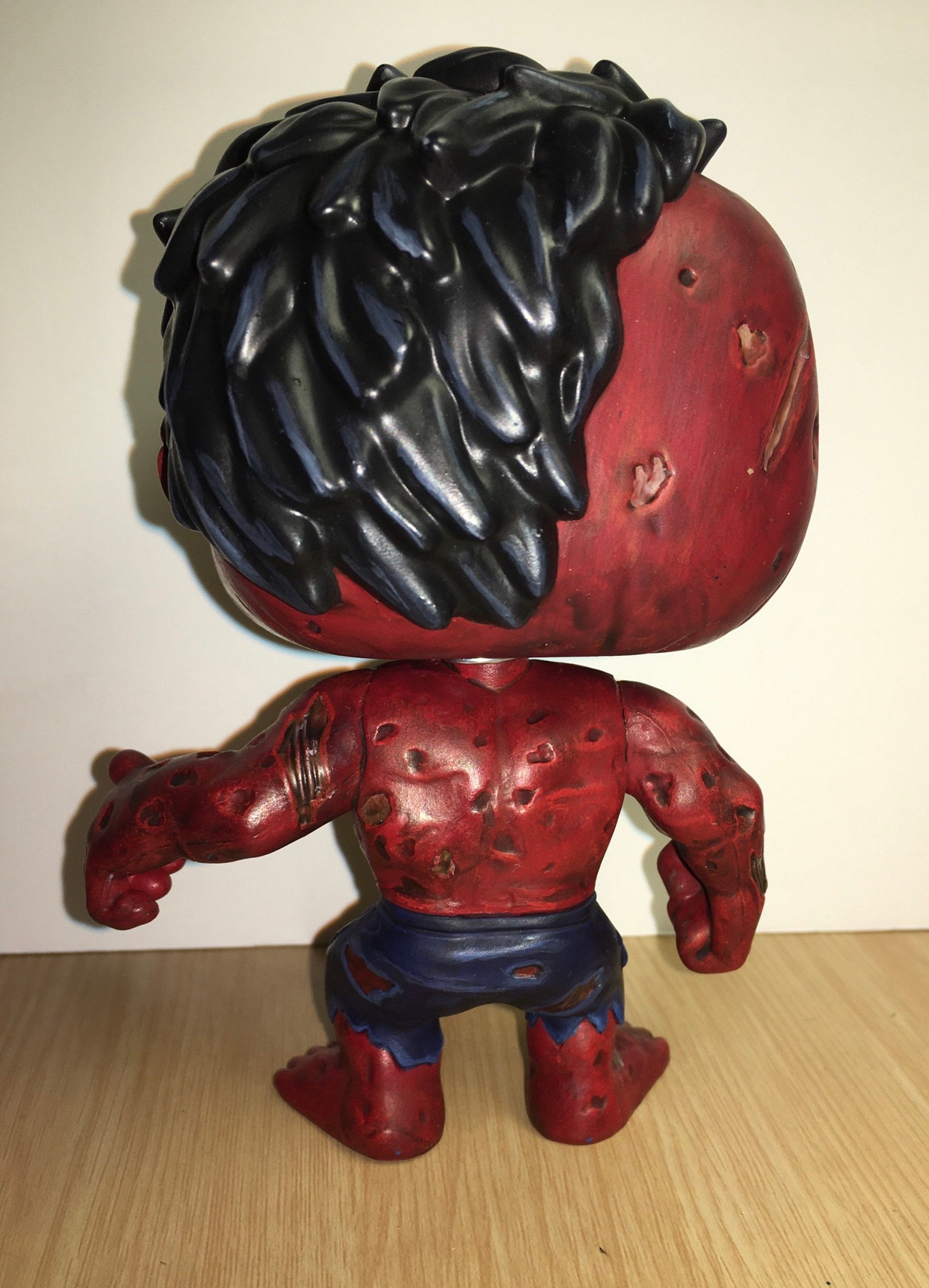 Custom ZOMBIE RED HULK Marvel Zombies Funko Pop Action Figure Hand ...