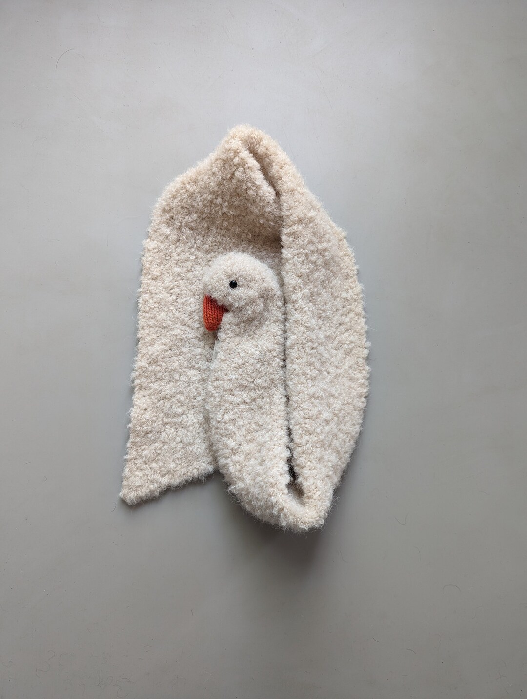 Knitted Parakeet Scarf for Children Made From Bouclé Yarn - Etsy