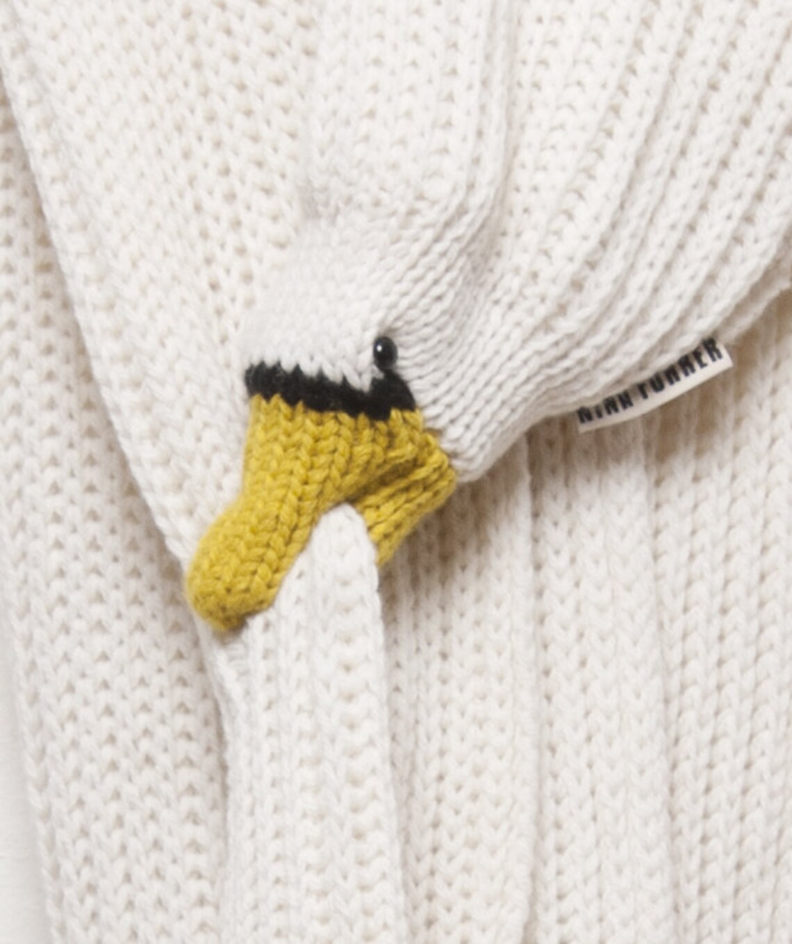 Swan Scarf With Fringes Unique Gift for Bird Lovers | Etsy