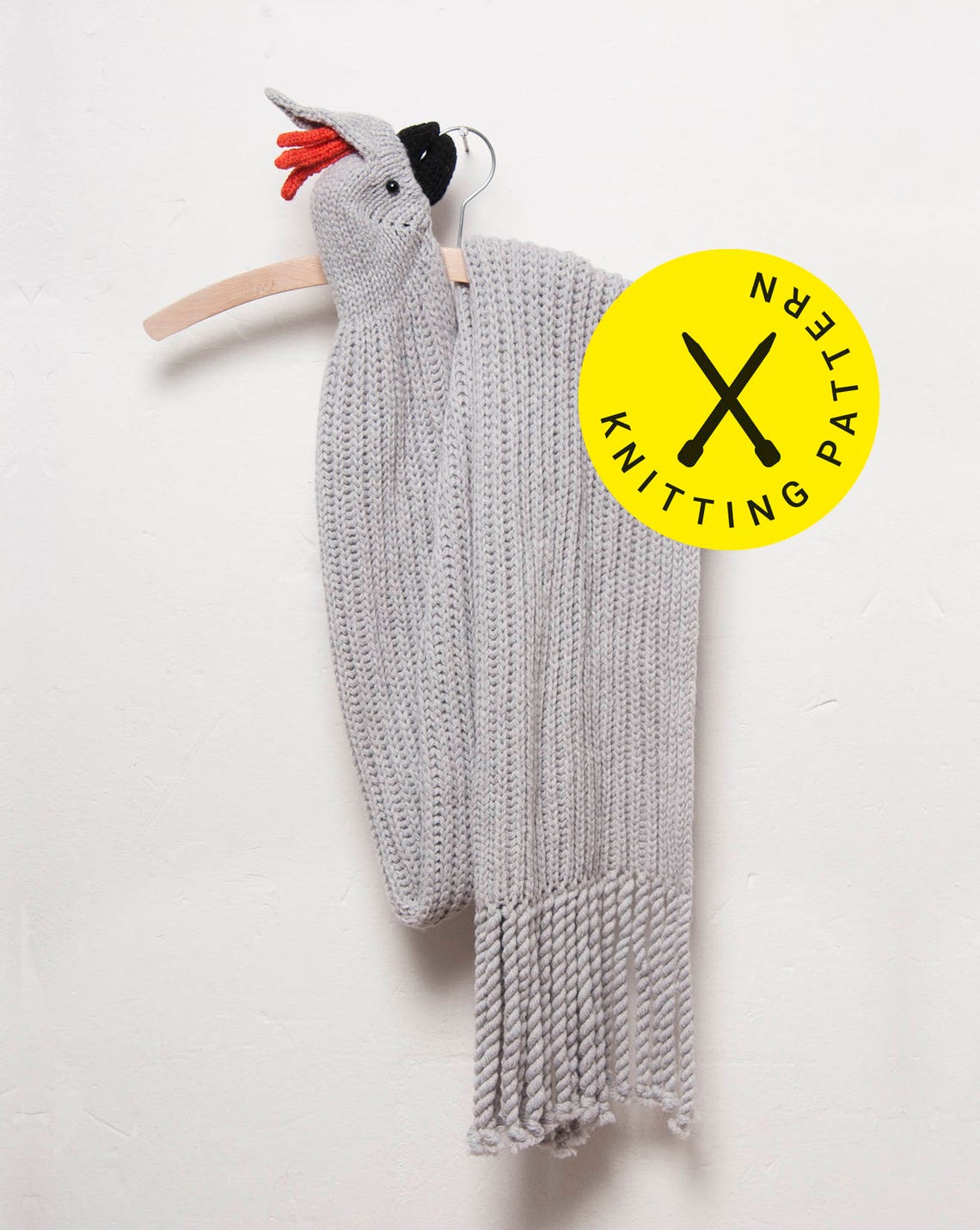 KNITTING PATTERN Cockatoo Scarf by Nina Führer | Etsy