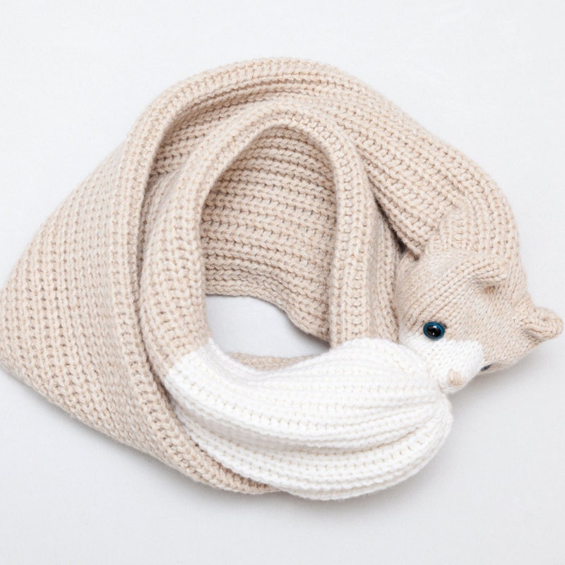Knit Cat Scarf - Etsy