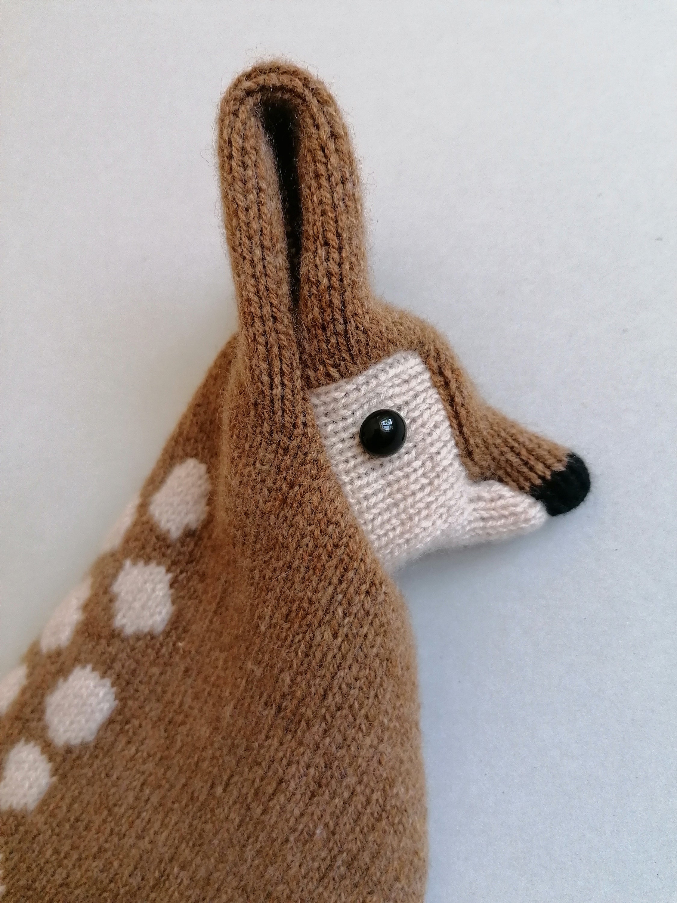 Knitted Doe Scarf With Dots - Etsy