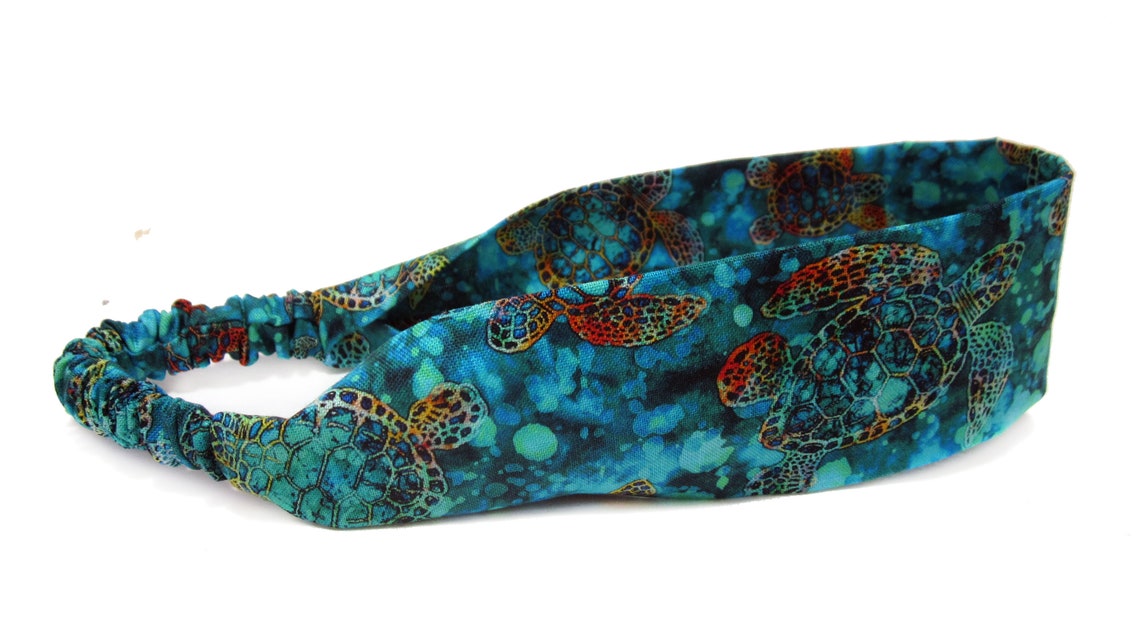 Sea Turtle Headband for Women Aqua Blue Green Sea Turtle - Etsy