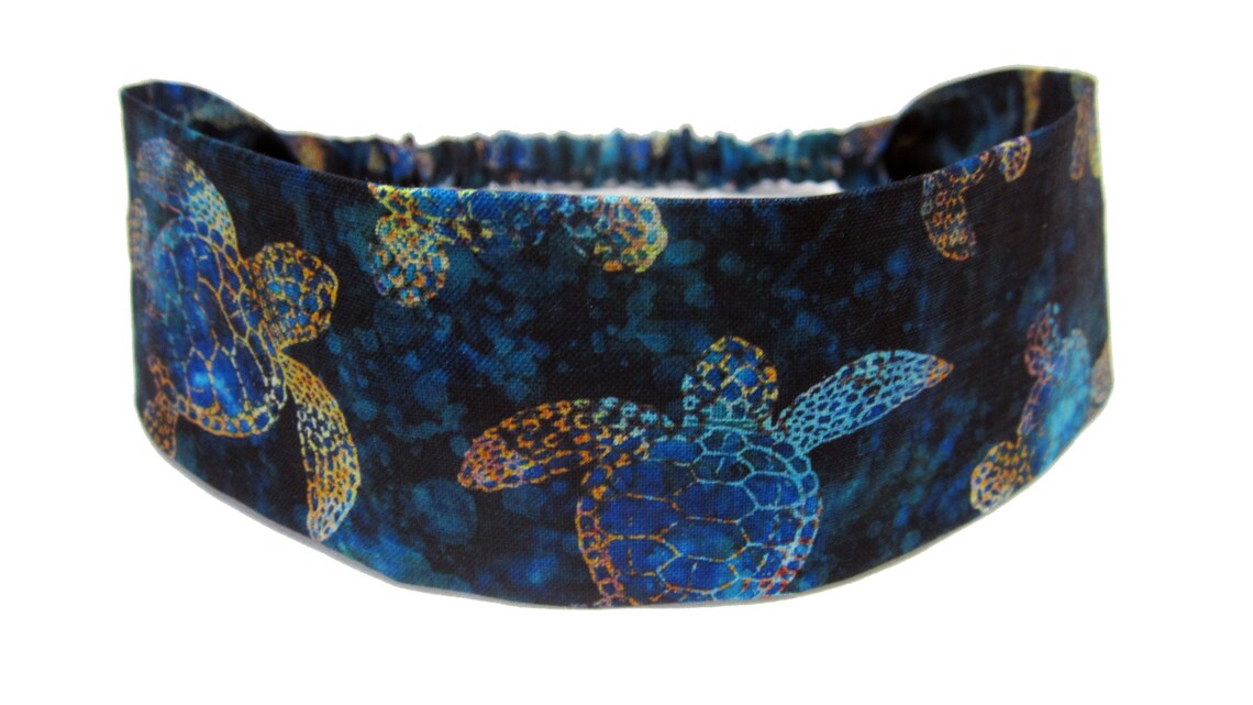 Sea Turtle Headband for Women Blue Green Aqua Sea Turtle | Etsy