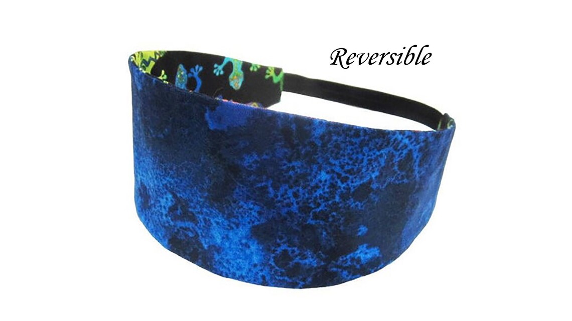 Aztec Gecko Headbands for Women, Southwestern Lizard Print Bandanas ...