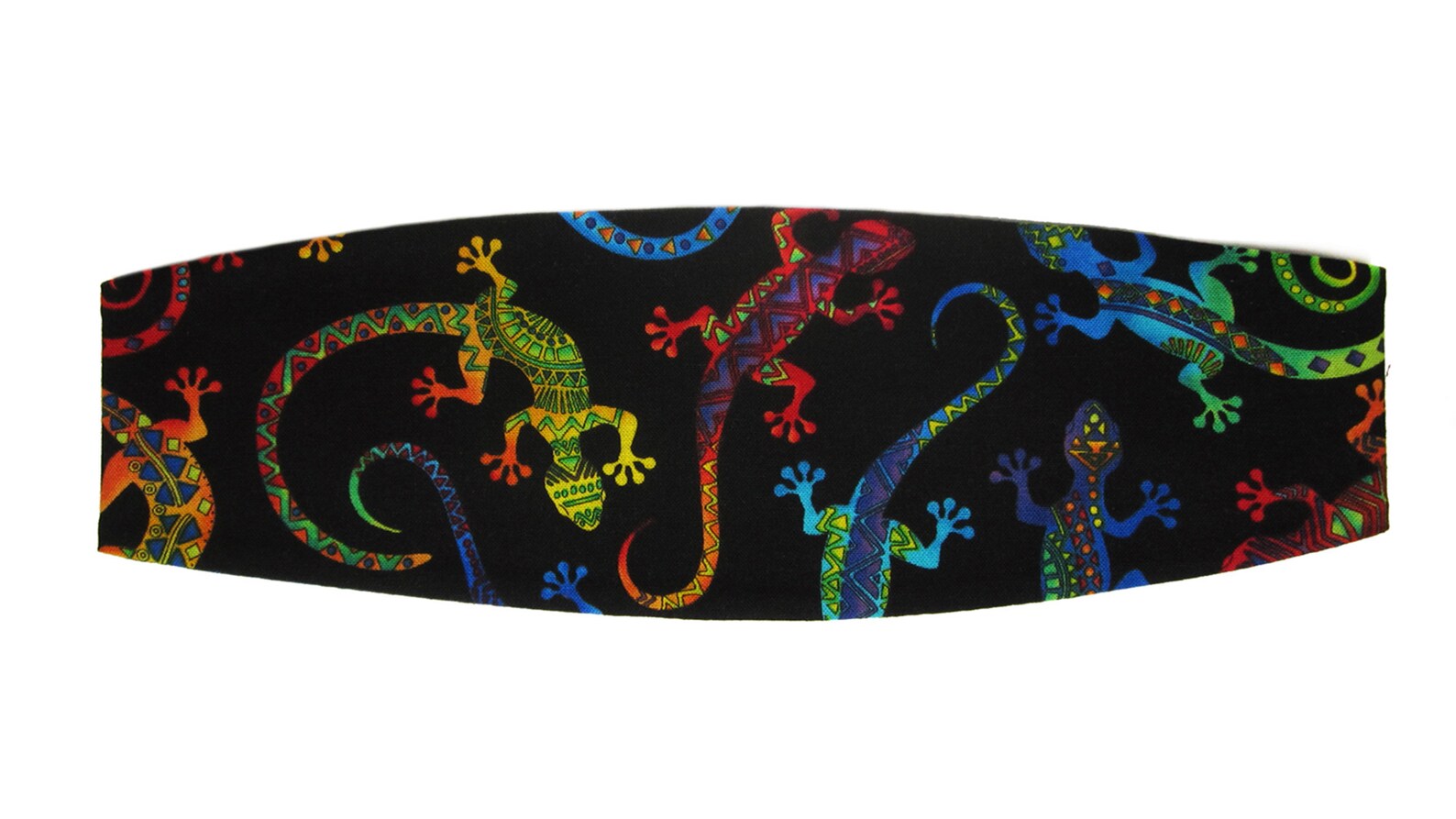 Aztec Gecko Headbands for Women, Southwestern Lizard Print Bandanas ...