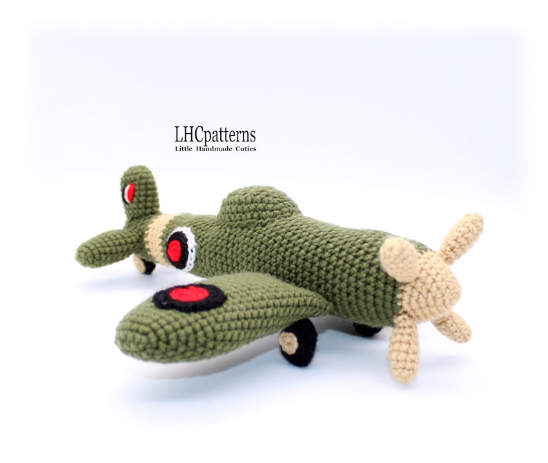 Crochet Pattern: Military Aircraft, Spitfire Inspired Plane Soft Toy ...
