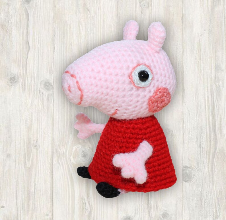 Peppa Pig Crochet Pattern Amigurumi Pig Amigurumi Peppa Pig | Etsy
