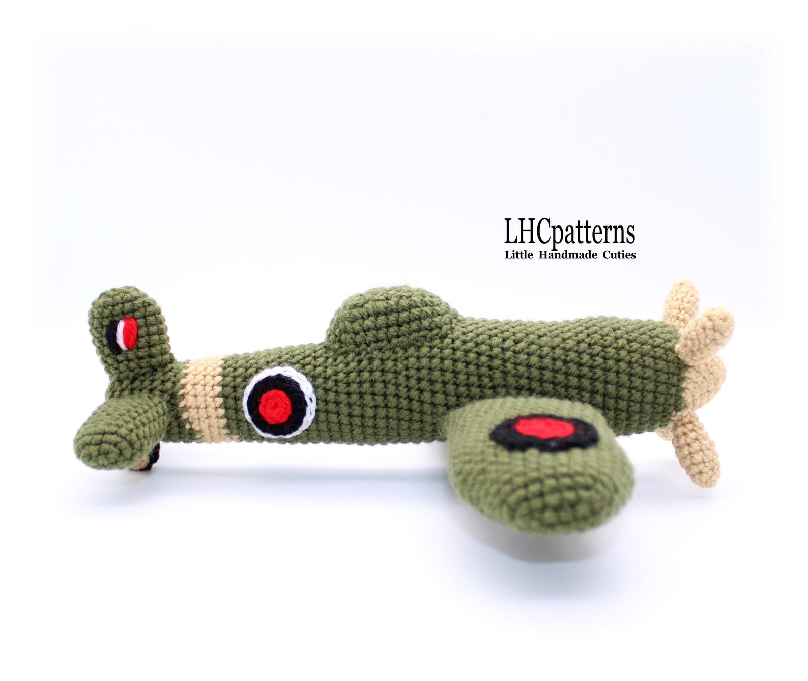 Crochet Pattern: Military Aircraft, Spitfire Inspired Plane Soft Toy ...
