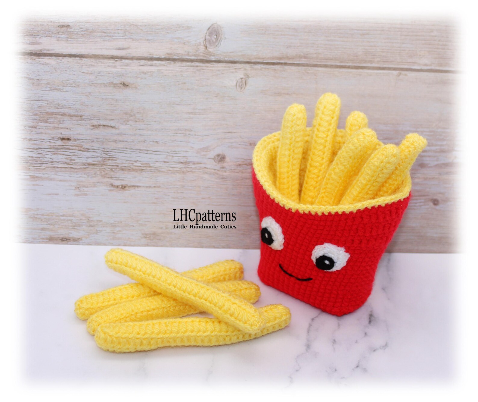 Crochet Pattern: French Fries, Crochet Finger Chips, Amigurumi French ...