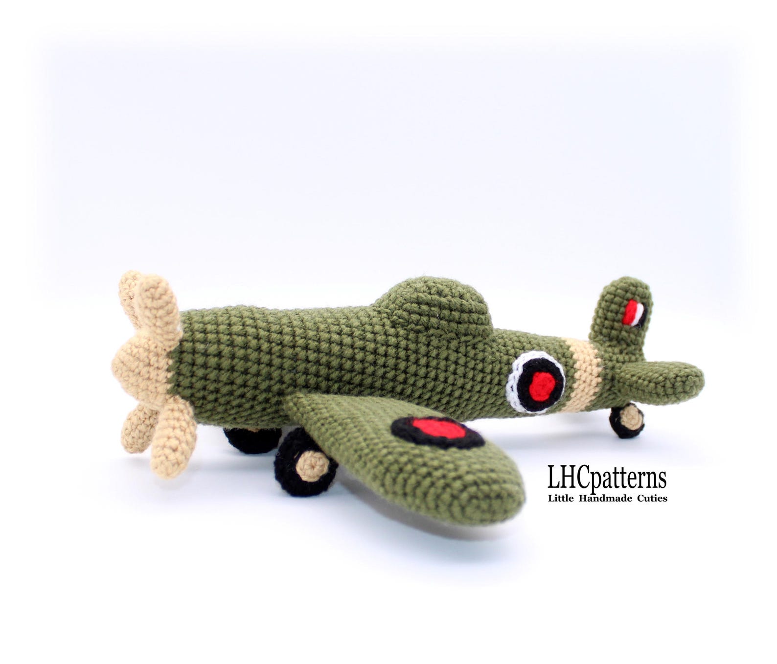 Crochet Pattern: Military Aircraft, Spitfire Inspired Plane Soft Toy ...