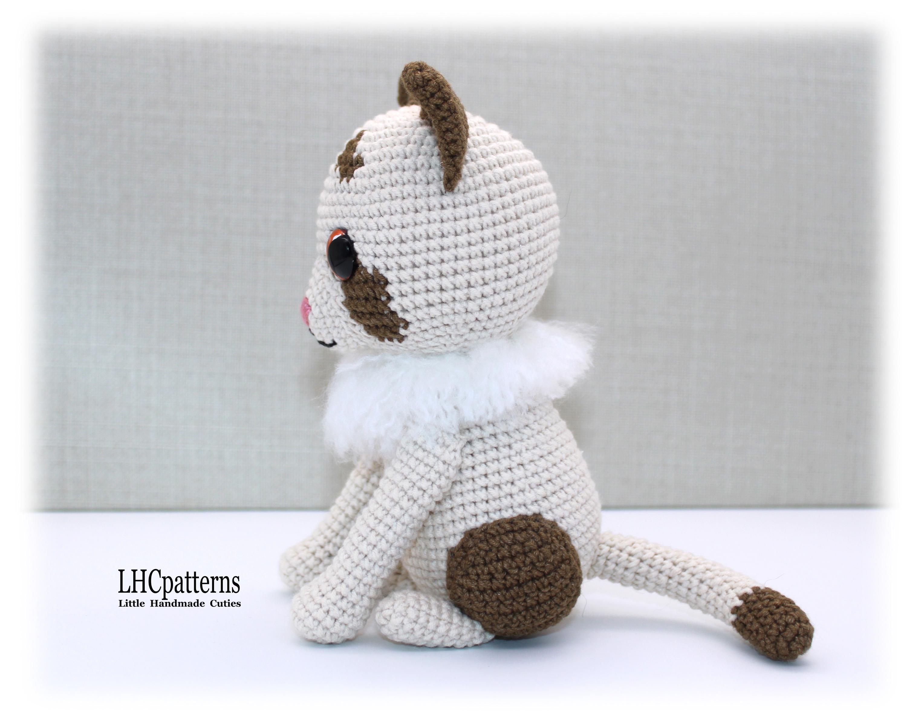 Crochet Pattern: Casey Cat, Sitting Cat Crochet Pattern, Amigurumi Cat ...