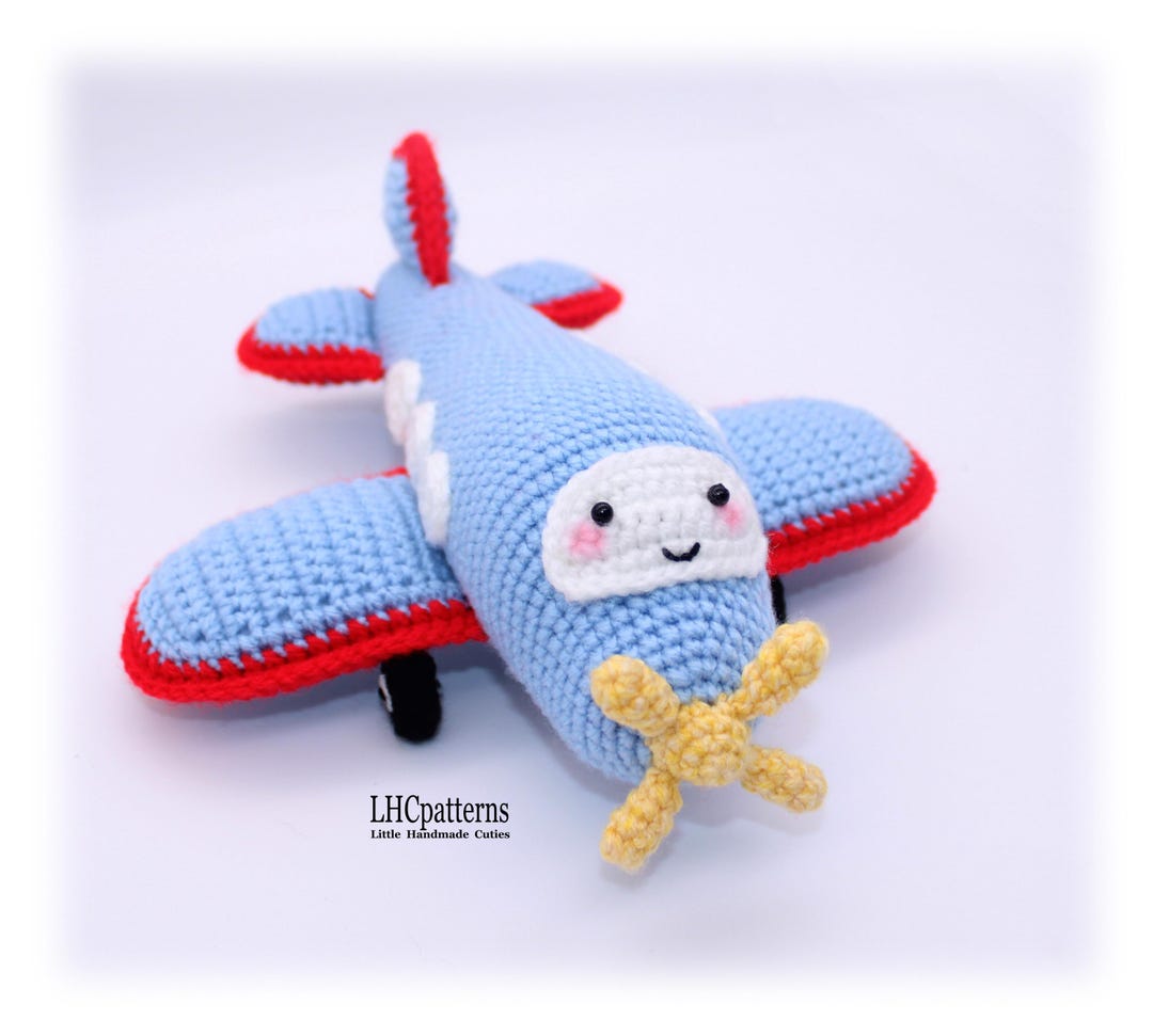 Crochet Pattern: Cute Baby Plane, Amigurumi Plane, Crochet Aircraft ...