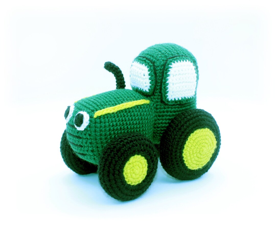 Crochet Pattern: Tractor Farm Vehicle Stuffed Toy, Vehicle Soft Toy ...