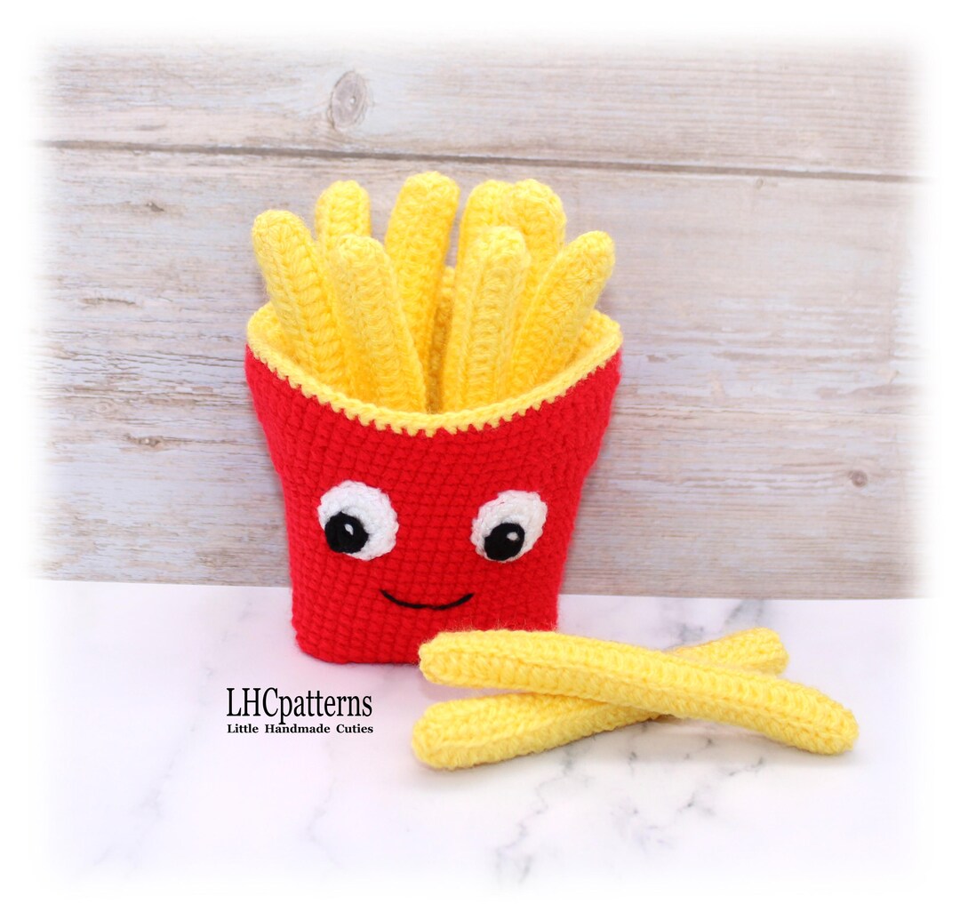 Crochet Pattern: French Fries, Crochet Finger Chips, Amigurumi French ...