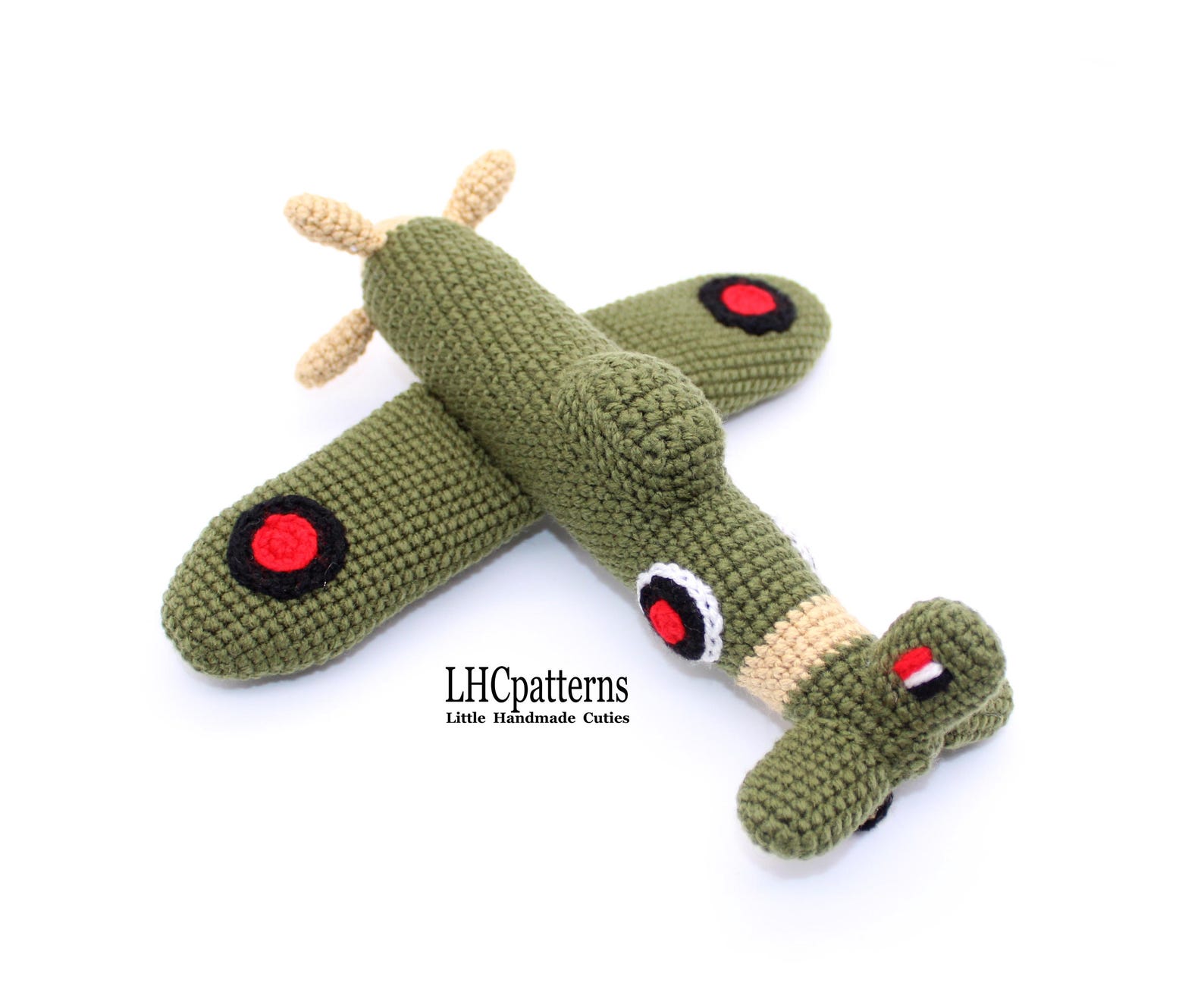 Crochet Pattern: Military Aircraft, Spitfire Inspired Plane Soft Toy ...