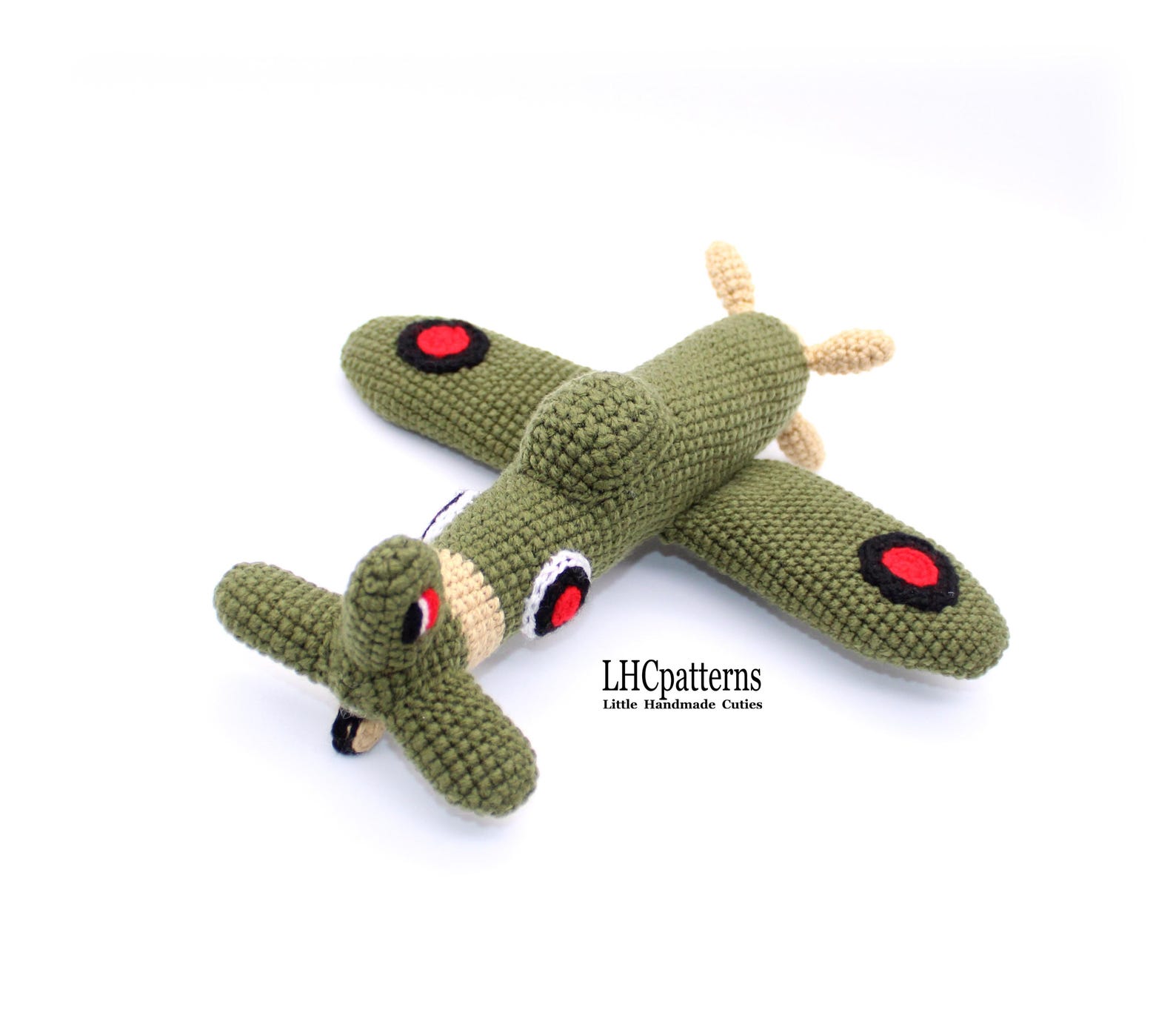 Crochet Pattern: Military Aircraft, Spitfire Inspired Plane Soft Toy ...