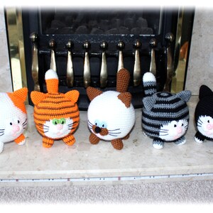 Crochet Pattern: Ball Shaped Cats, Funny Toys Crochet Cats, Cute ...