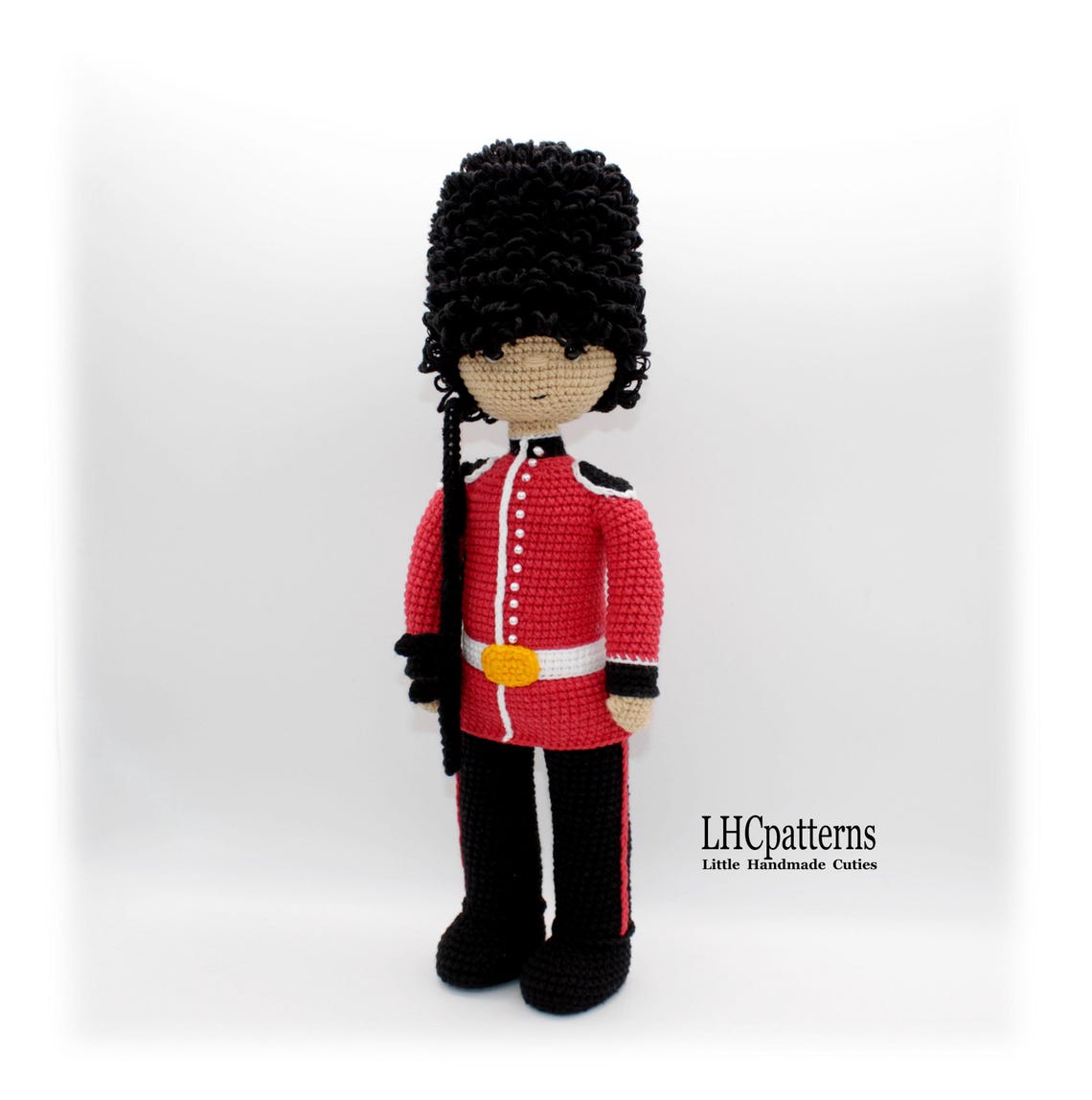 Crochet Pattern: Royal Soldier Doll, King Guard, Queen Guard, Military ...