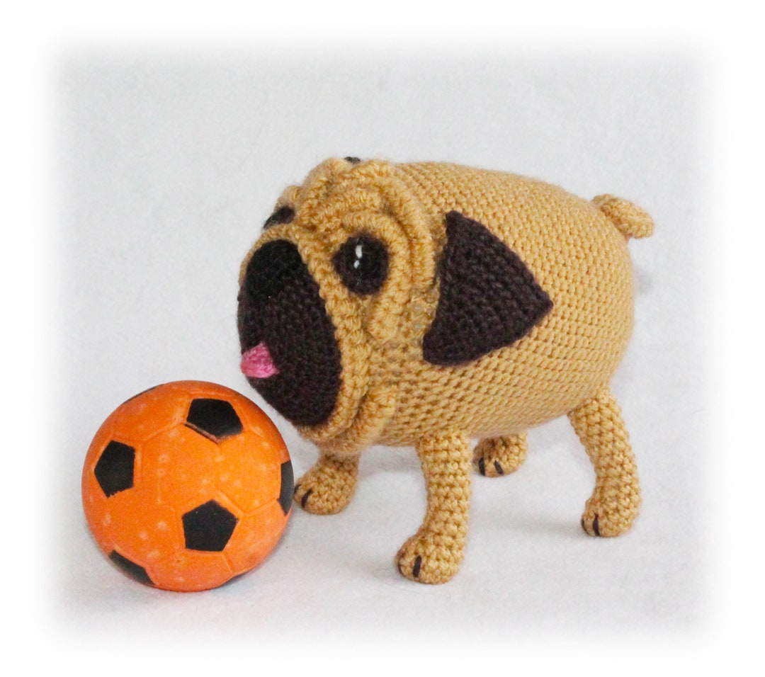 CROCHRT PATTERN: Bug the Pug Pug Dog Toy english - Etsy
