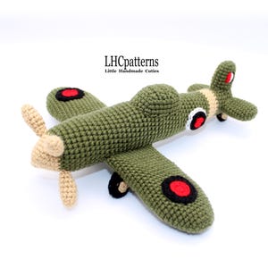 Crochet Pattern: Military Aircraft, Spitfire Inspired Plane Soft Toy ...