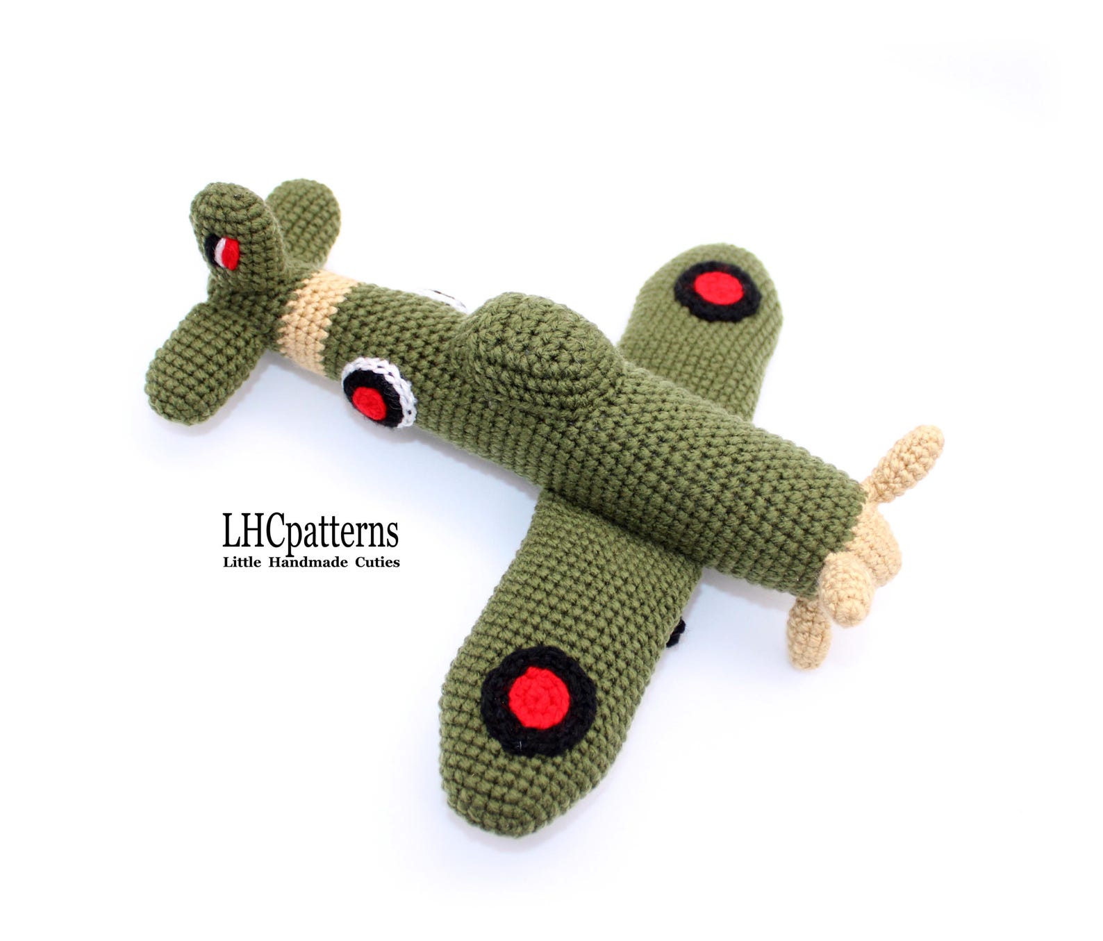 Crochet Pattern: Military Aircraft, Spitfire Inspired Plane Soft Toy ...