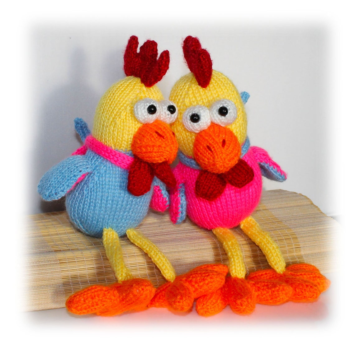 Rooster Knitted Toy Pattern Chicken Knitted Pattern PDF | Etsy