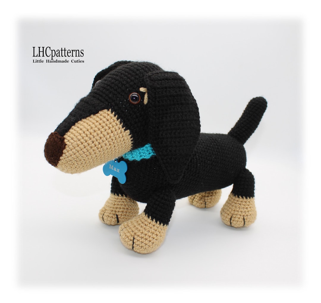 Modèle au crochet : chien teckel, chien amigurumi, teckel amigurumi ...