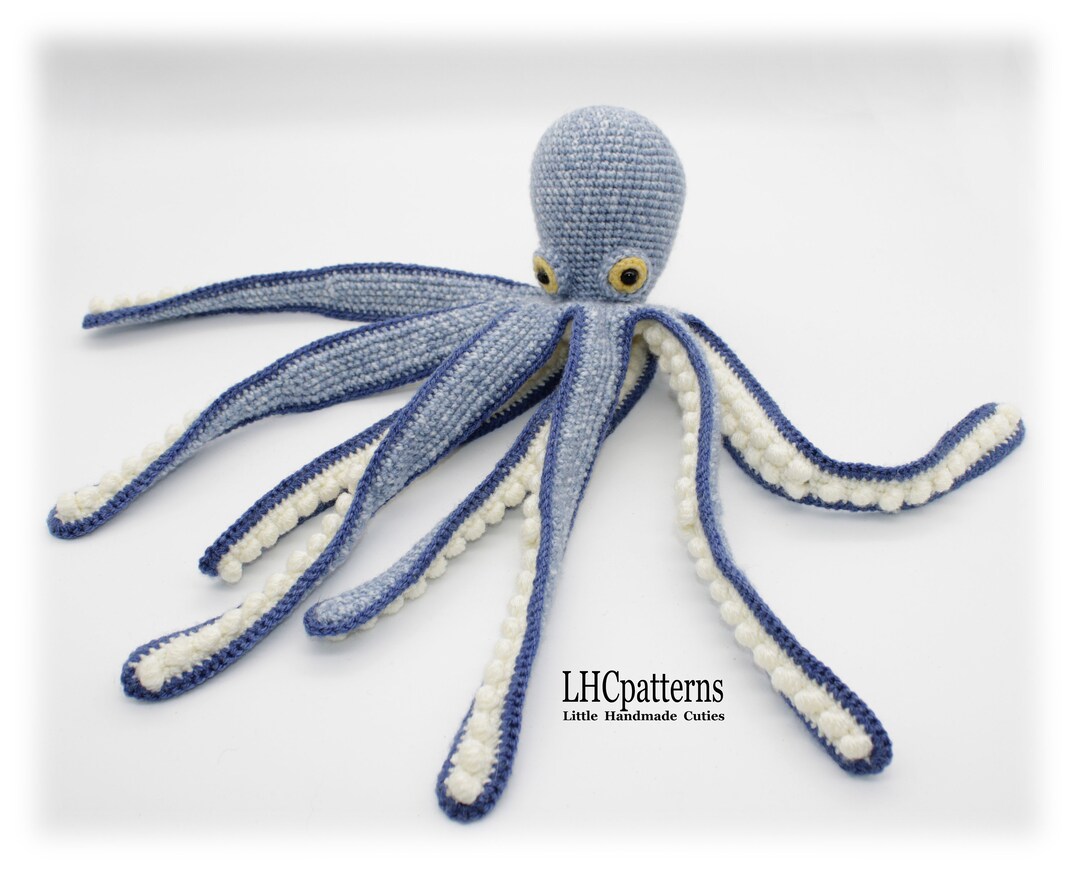 Crochet Pattern: Arthur the Octopus, Squid Stuffed Toy, Octopus Soft ...