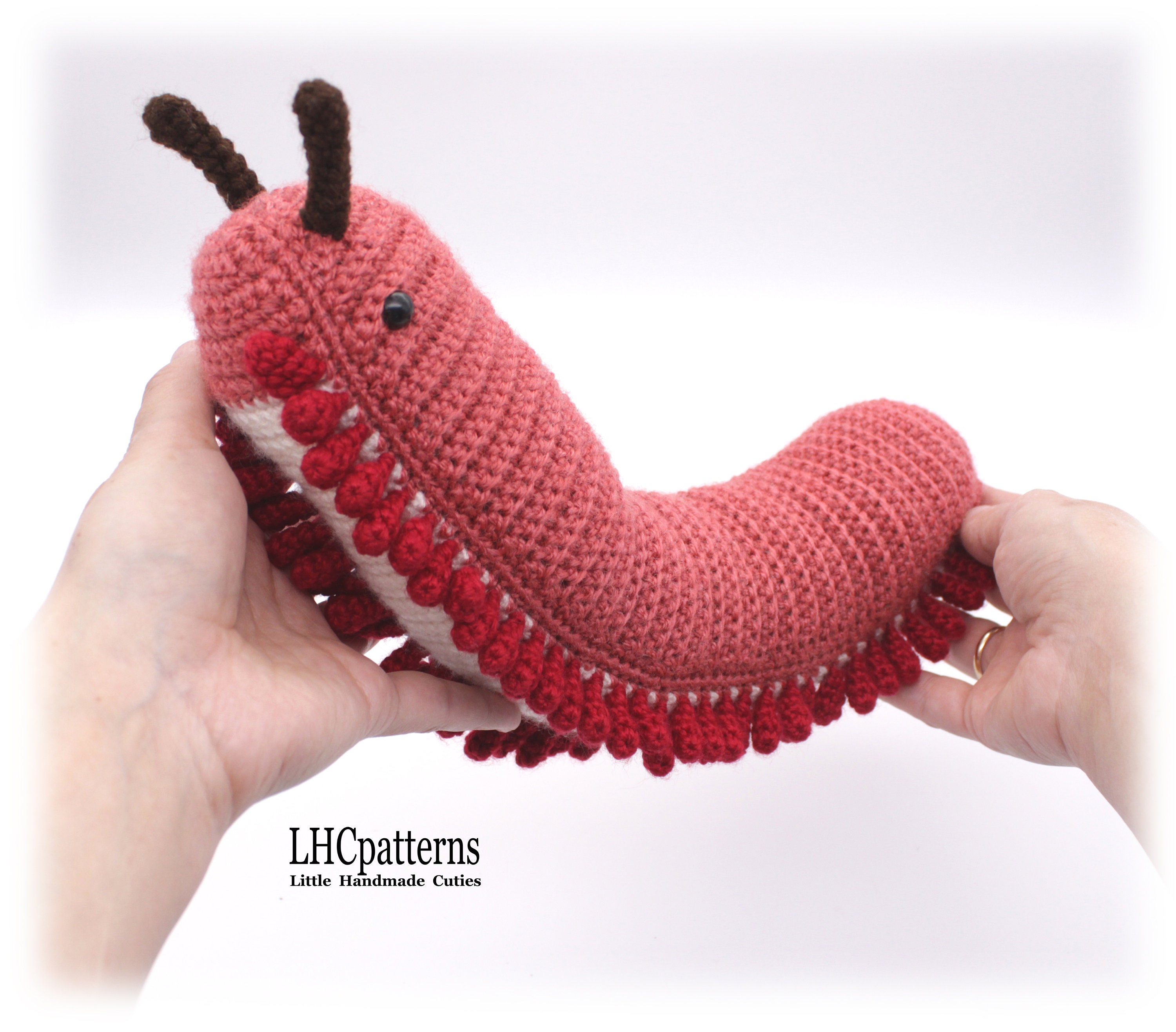 Crochet Pattern: Millipede, Amigurumi Millipede, Millipede Stuffed Toy ...