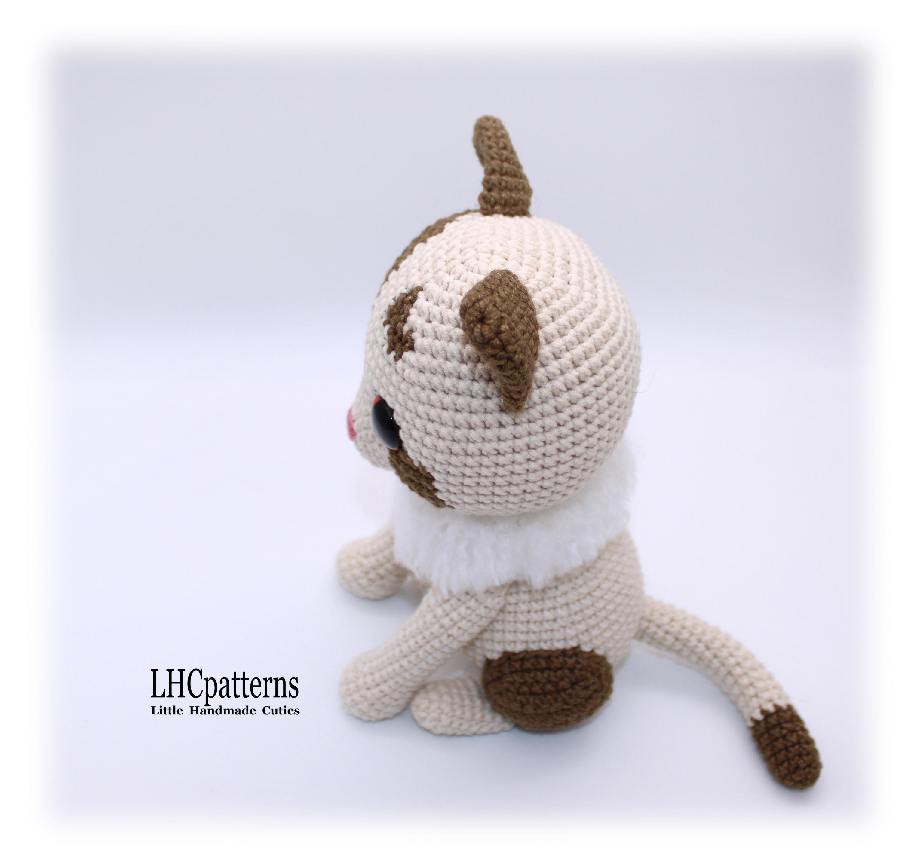 Crochet Pattern: Casey Cat, Sitting Cat Crochet Pattern, Amigurumi Cat ...