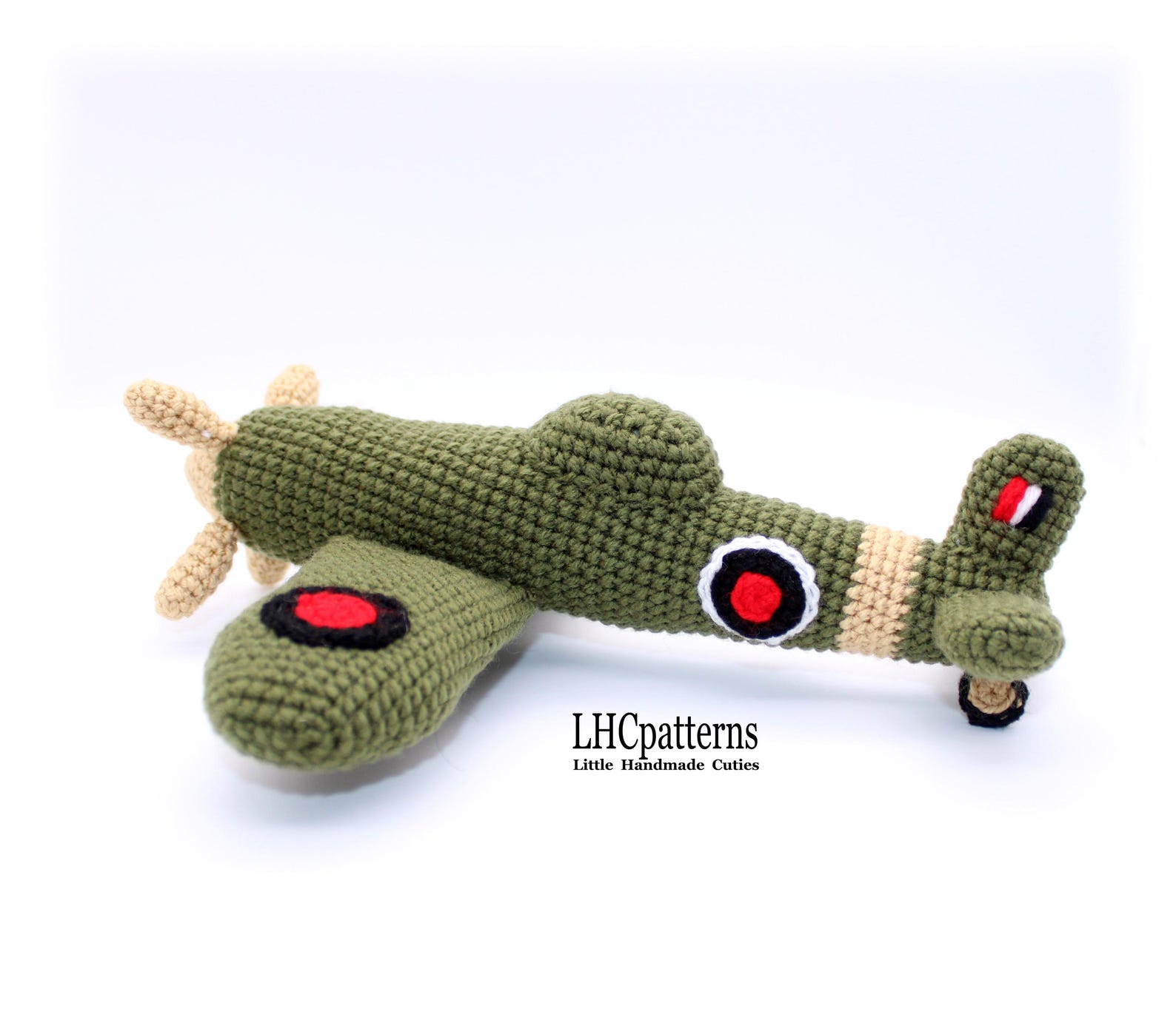 Crochet Pattern: Military Aircraft, Spitfire Inspired Plane Soft Toy ...